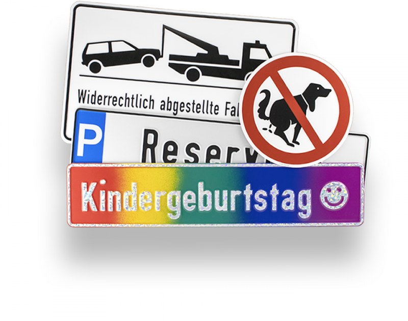 Fun-Schilder und Kfz-Kennzeichen online bestellen | Funschilder Onlineshop