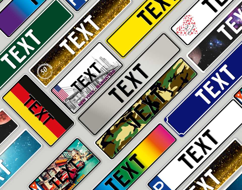 Fun-Schilder und Kfz-Kennzeichen online bestellen | Funschilder Onlineshop